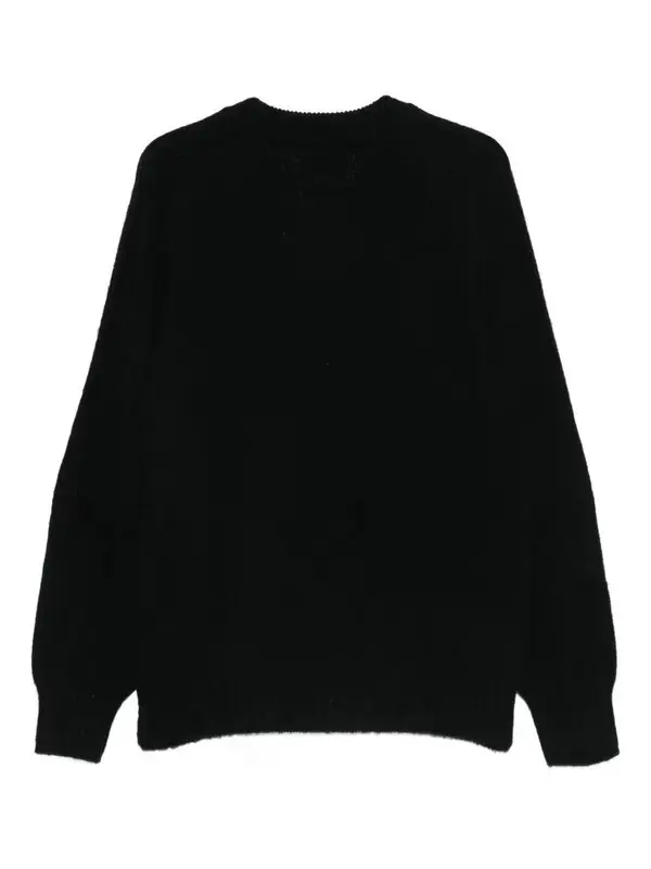 Howlin' Wool V-neck Sweater - Black