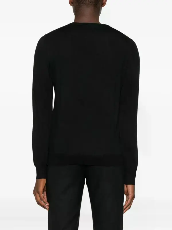 Tagliatore Fine-knit Jumper - Black