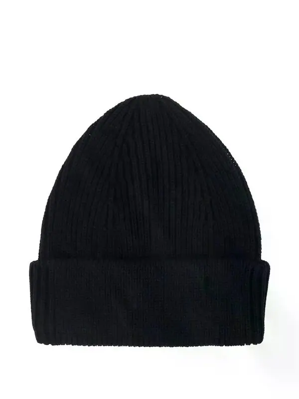 ROBERTO COLLINA Ribbed Wool Beanie - Blue
