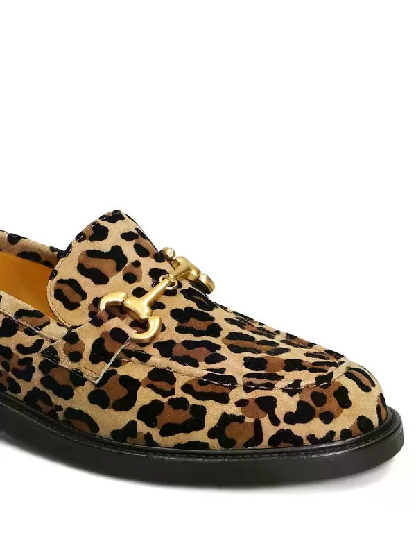 MARA BINI Frida Animal-print Loafers