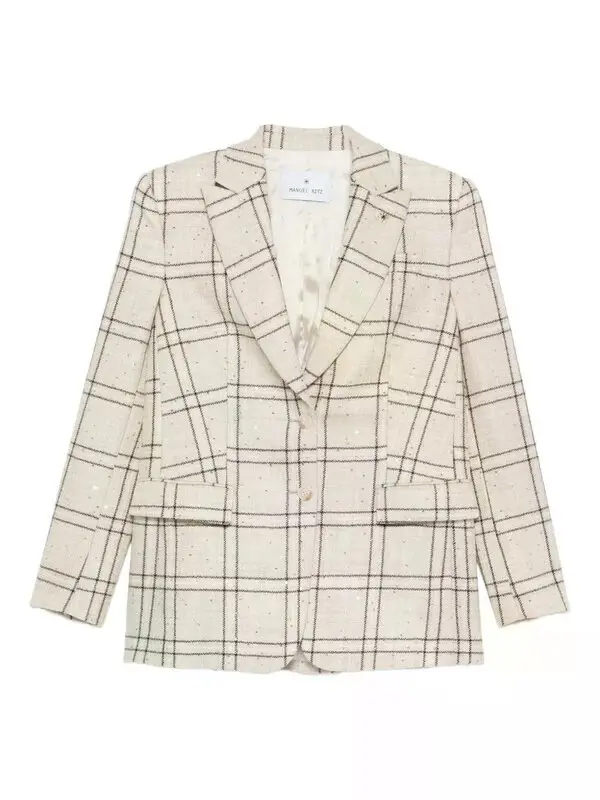 MANUEL RITZ Check-pattern Blazer
