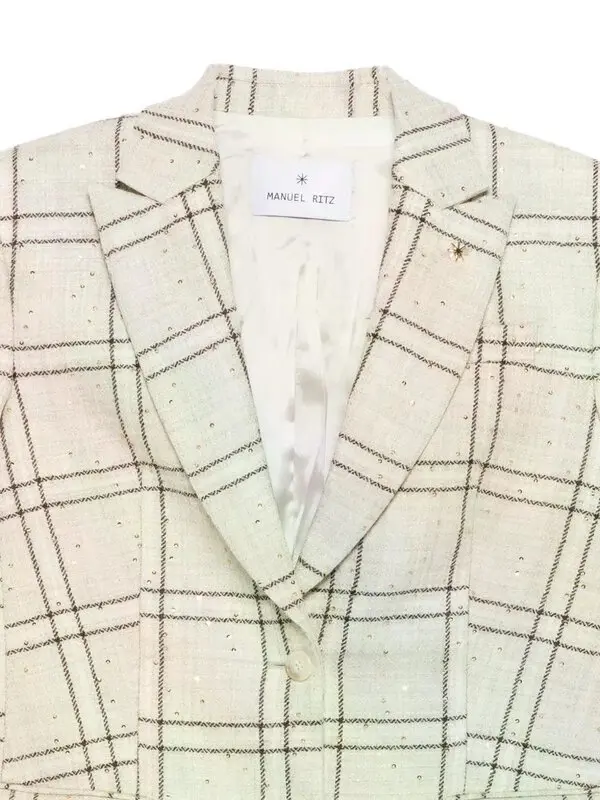 MANUEL RITZ Check-pattern Blazer