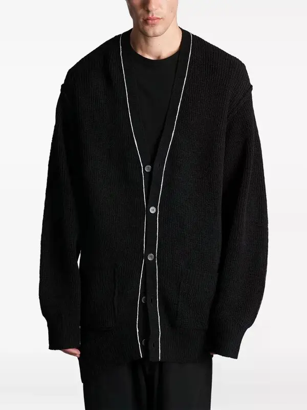 Yohji Yamamoto Button Trim Cardigan