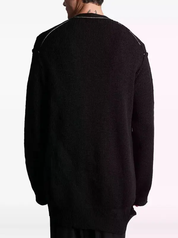 Yohji Yamamoto Button Trim Cardigan