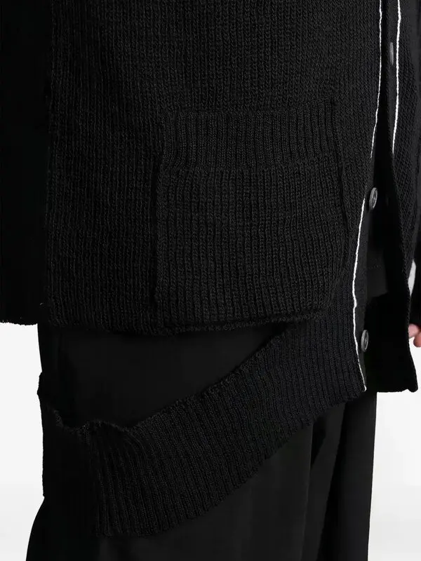 Yohji Yamamoto Button Trim Cardigan