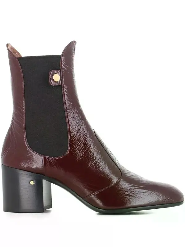 Laurence Dacade 60mm Angie Leather Ankle Boots - Red