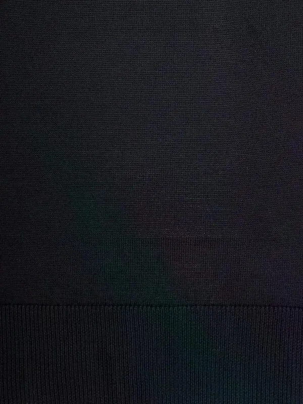 PAOLO PECORA Virgin Wool Zip-up Polo Shirt
