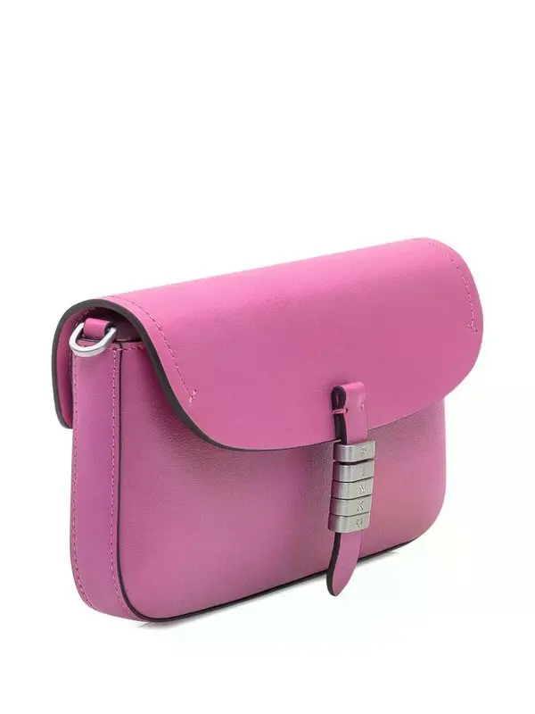 Pinko Letter Detail Saddle Crossbody Bag