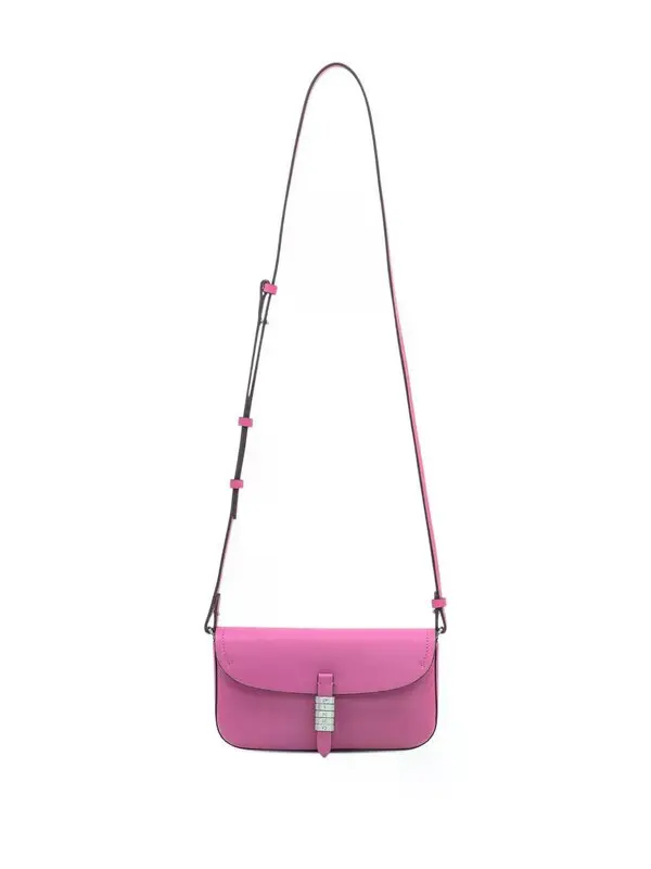 Pinko Letter Detail Saddle Crossbody Bag