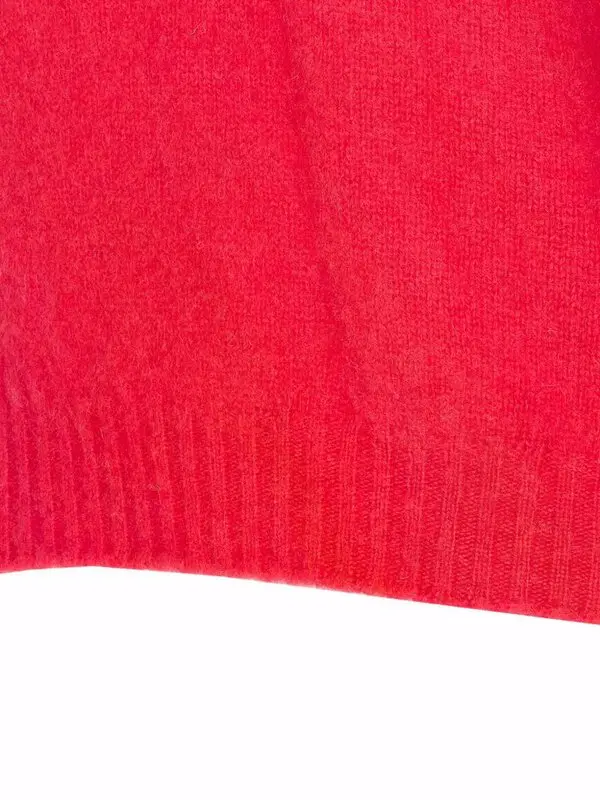 Howlin' Haggy Striped Bear Sweater - Red
