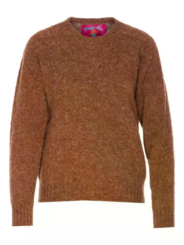 Howlin' Shaggy Bear Sweater - Brown