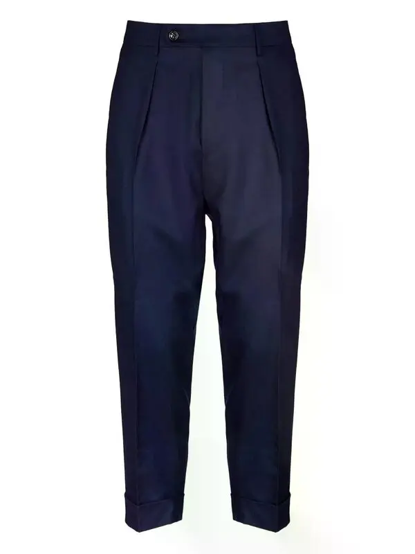 BERWICH Chiaia Pleated Trousers - Blue