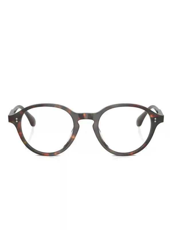 Oliver Spencer Round-frame Glasses - Brown