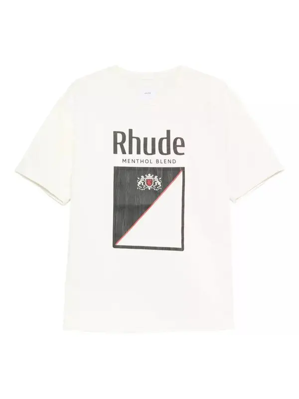 Rhude Logo-print T-shirt - White