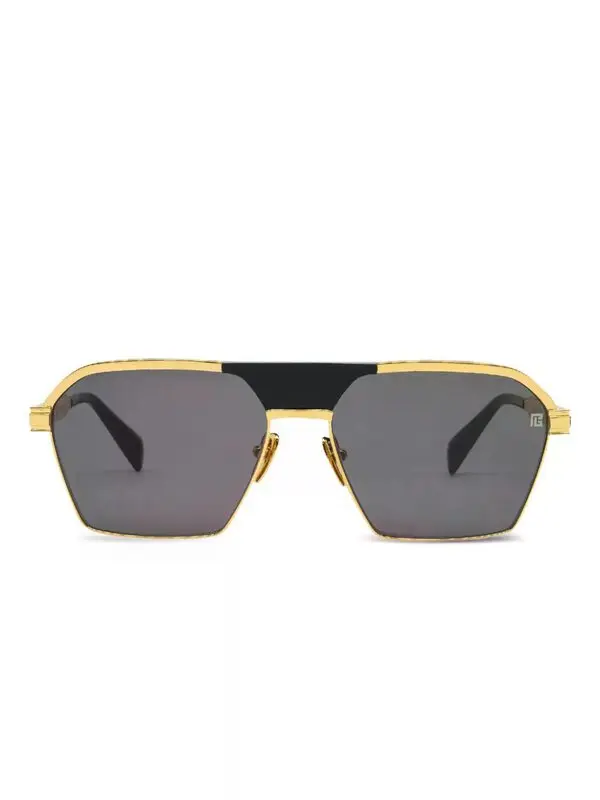 Balmain Square-frame Sunglasses - Gold
