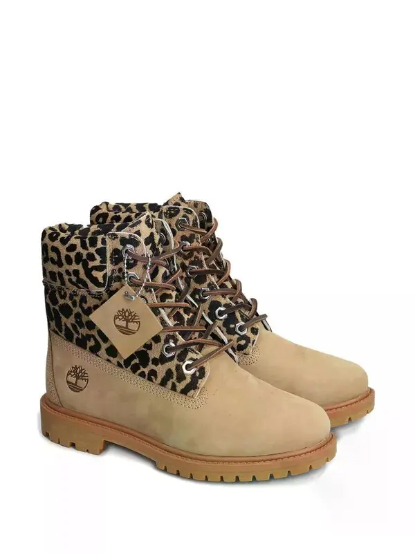 Timberland 6" Premium Leopard-print Boots
