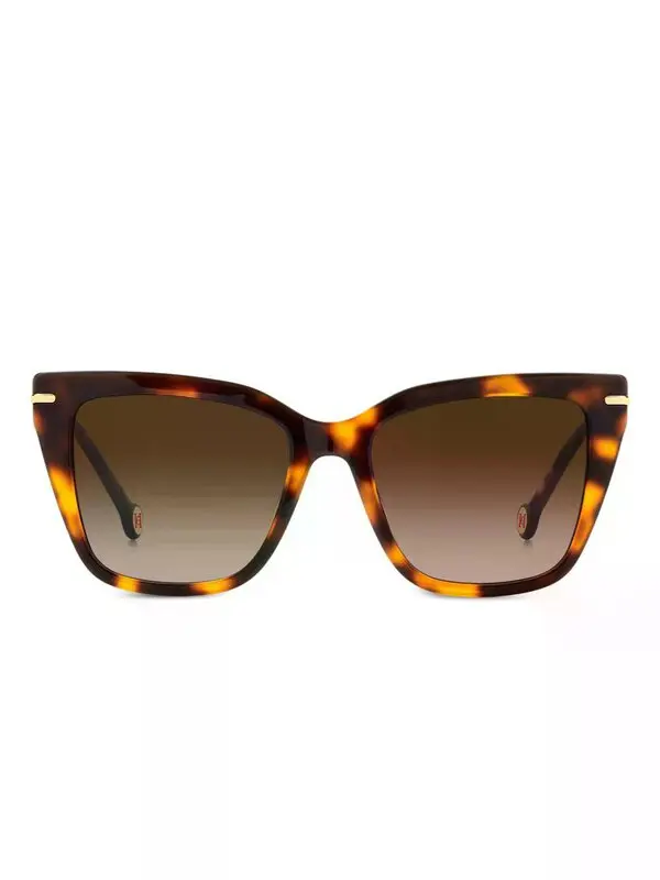 Carolina Herrera Cat-eye Tortoiseshell Sunglasses - Brown