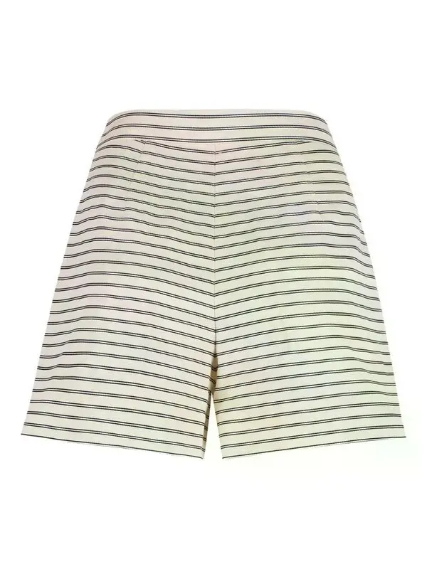 Max Mara Pleated Striped Shorts