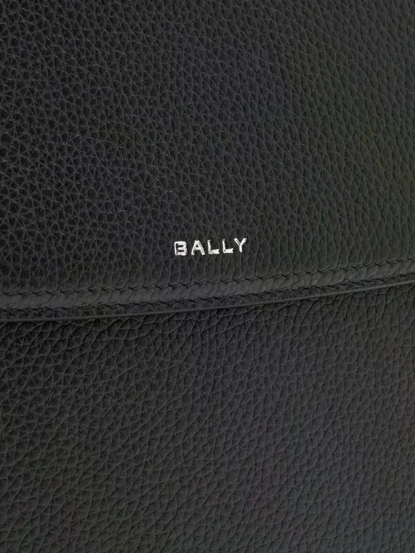 Bally Capitol Grained Leather Flap Clutch Bag