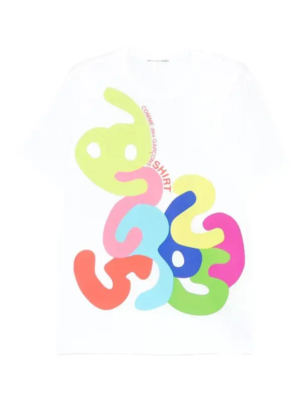Comme Des Garçons Graphic-print T-shirt - White