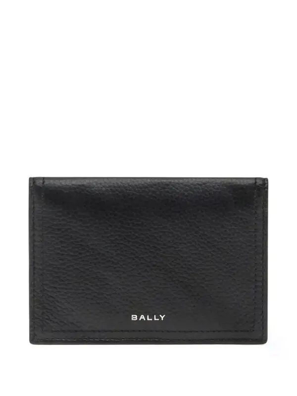 Bally Capitol Grained Leather Card Holder - Black