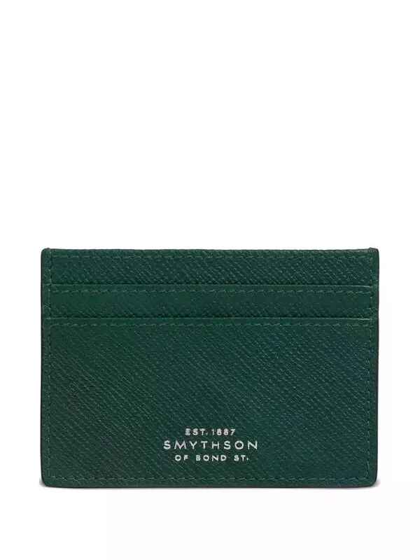 Smythson Leather Cardholder - Green