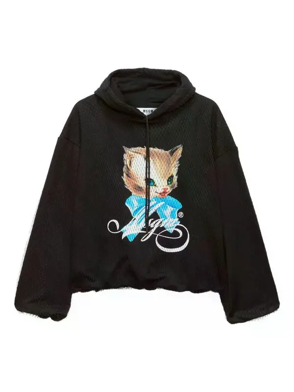 MSGM Graphic Print Hoodie
