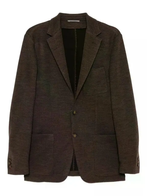 Canali Single-breasted Knitted Blazer