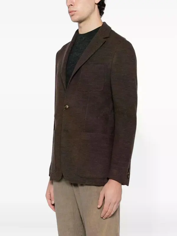 Canali Single-breasted Knitted Blazer