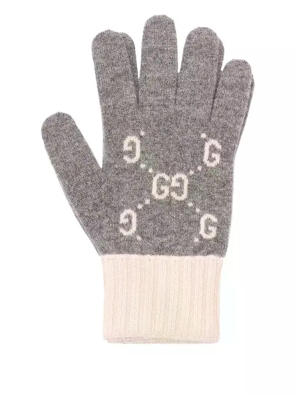 Gucci Gg Cashmere Gloves - Pink