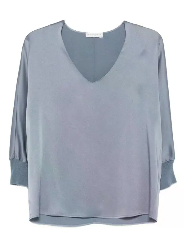 LE TRICOT PERUGIA V-neck Blouse