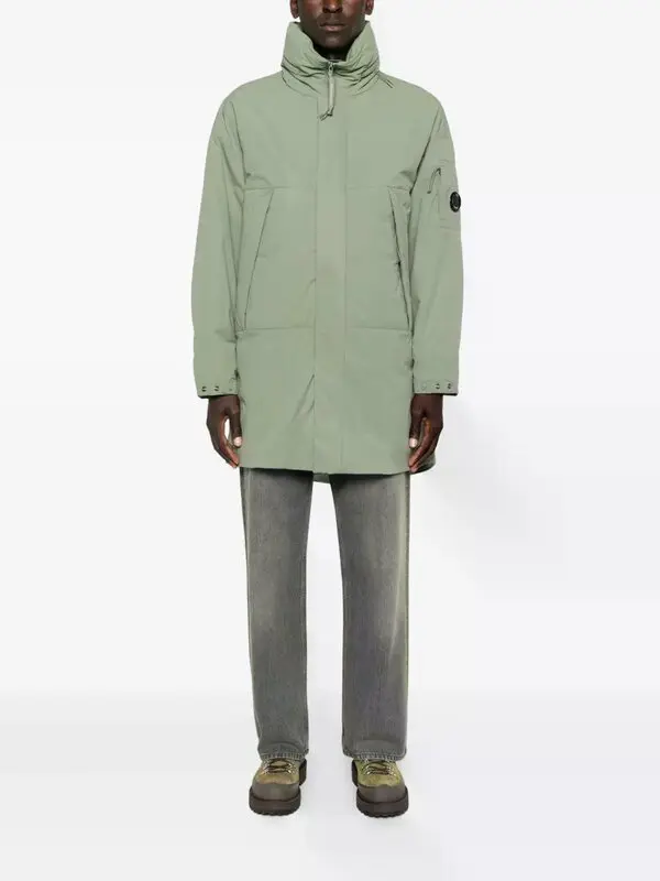 C.P. COMPANY High-neck Panelled Jacket - Green