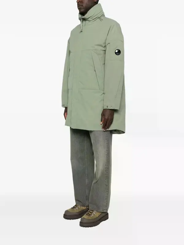 C.P. COMPANY High-neck Panelled Jacket - Green