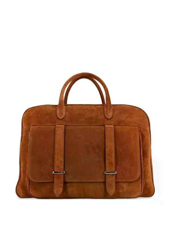 ORTIGNI Jones Pocket Strap Duffle Bag - Brown