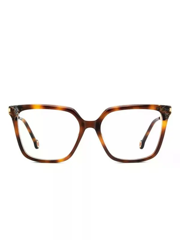 Carolina Herrera Square-frame Tortoiseshell Glasses - Brown
