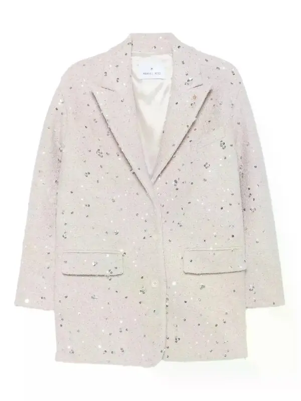 MANUEL RITZ Sequin-embellished Bouclé Jacket
