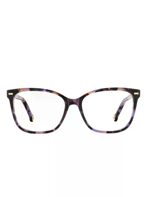 Carolina Herrera Square-frame Patterned Glasses - Brown