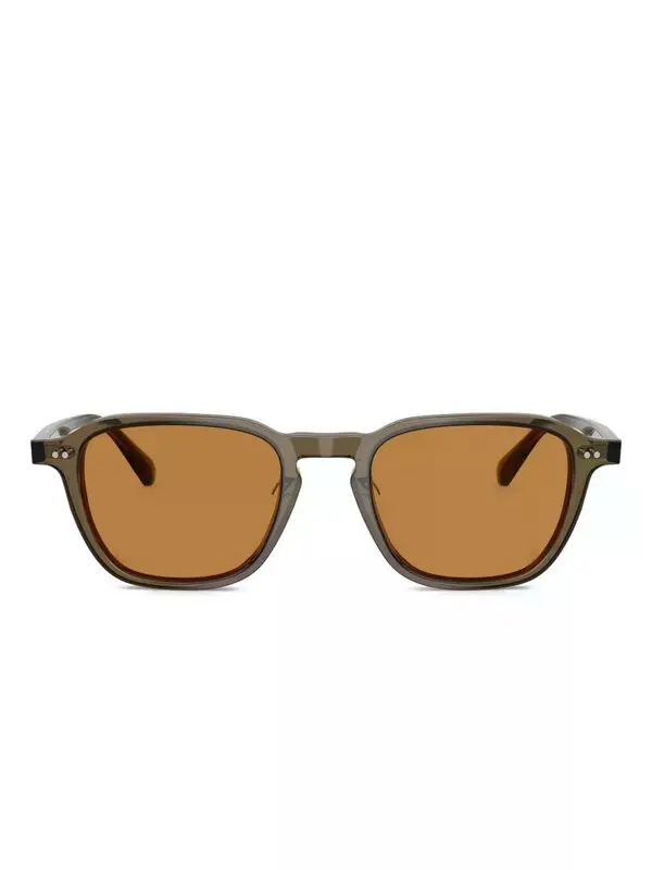 Oliver Spencer Square-frame Sunglasses - Brown