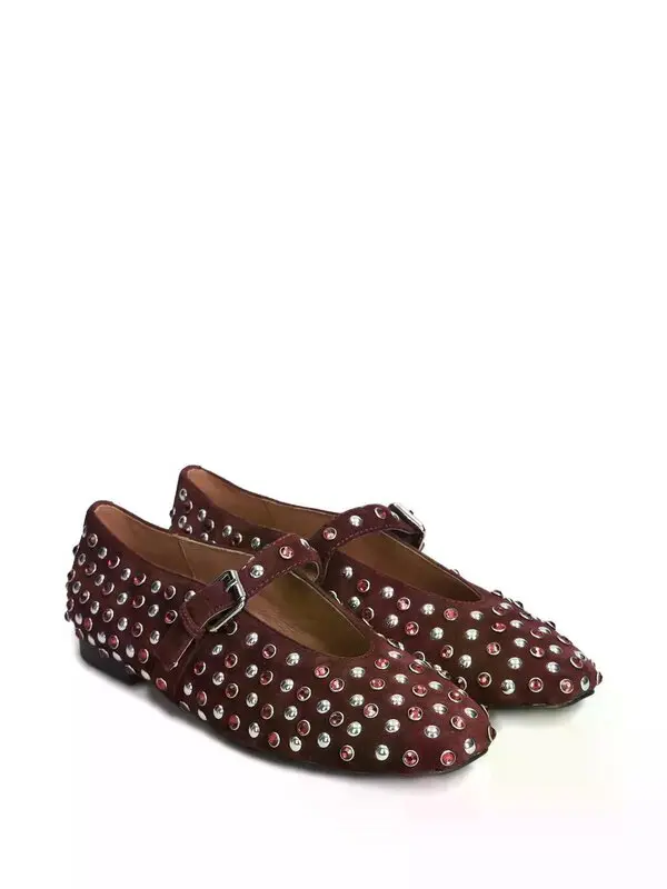 BIBI LOU Studded Buckle Ballet Flats
