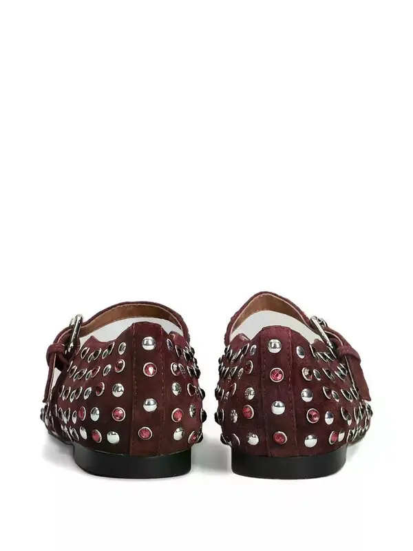 BIBI LOU Studded Buckle Ballet Flats