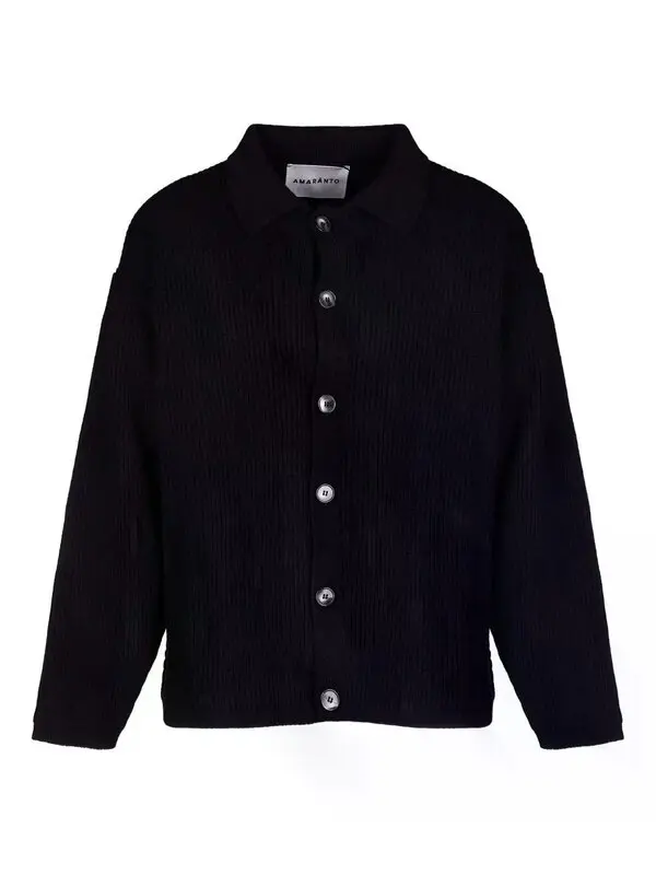 AMARANTO Buttoned Collared Cardigan