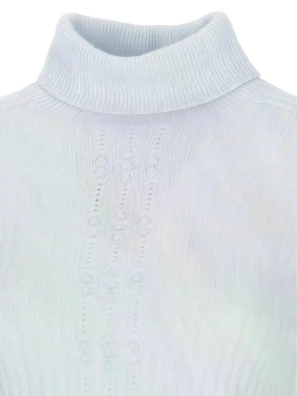 VANISÈ Ribbed Knit Turtleneck Top