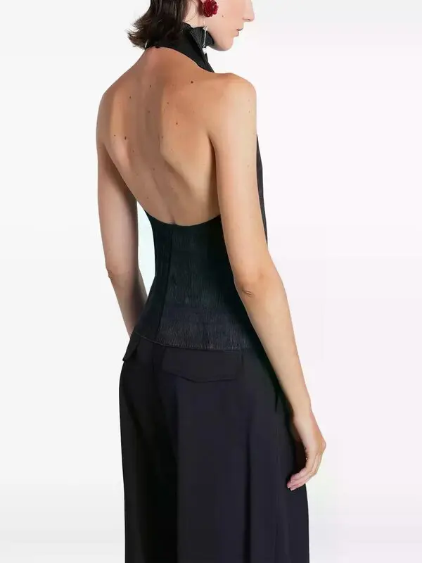 Magda Butrym Textured Open-back Top
