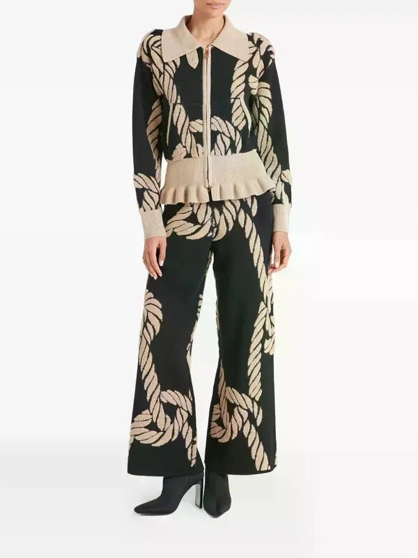 TEMPERLEY LONDON Rope-knot Wide-leg Trousers