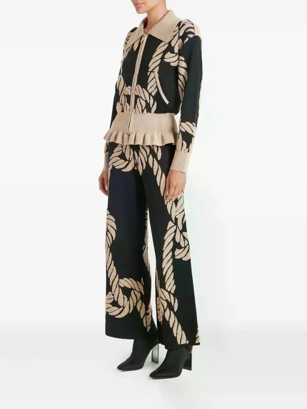 TEMPERLEY LONDON Rope-knot Wide-leg Trousers