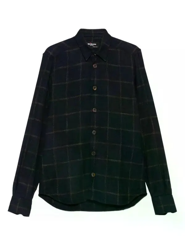 Kiton Checked Buttoned Shirt