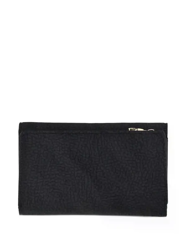 Borbonese Textured Snap-fastening Wallet