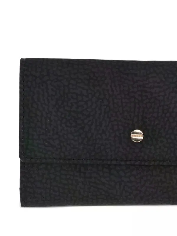 Borbonese Textured Snap-fastening Wallet