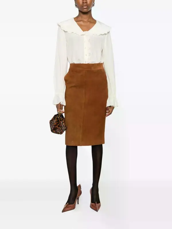 Chloé Ruffled-collar Blouse - Neutrals