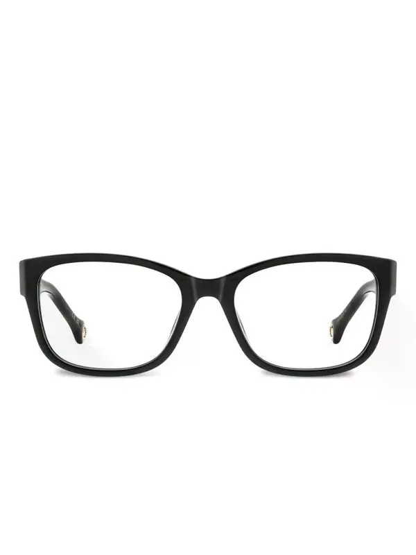 Carolina Herrera Square-frame Logo Glasses - Black